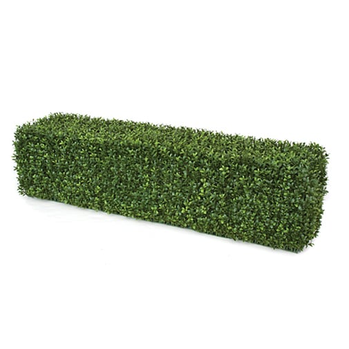 12"Hx48"Wx12"D Outdoor UV-Resistant Artificial Boxwood Topiary Hedge -SALE — Silks Are Forever