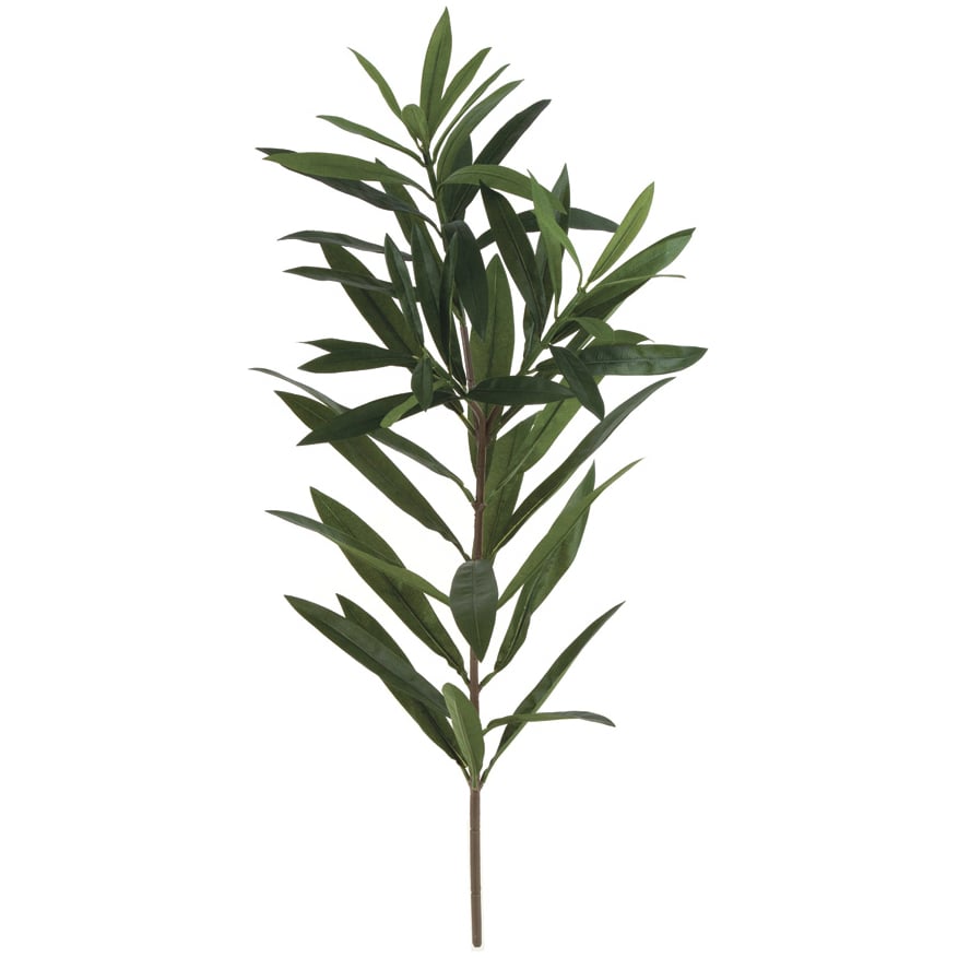 28" IFR Artificial Oleander Branch Stem -Green | Tree Branch Stems ...