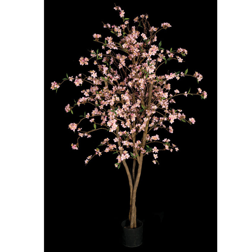 5'6" Cherry Blossom Flower Silk Tree w/Pot -Pink | Flowering Trees ...