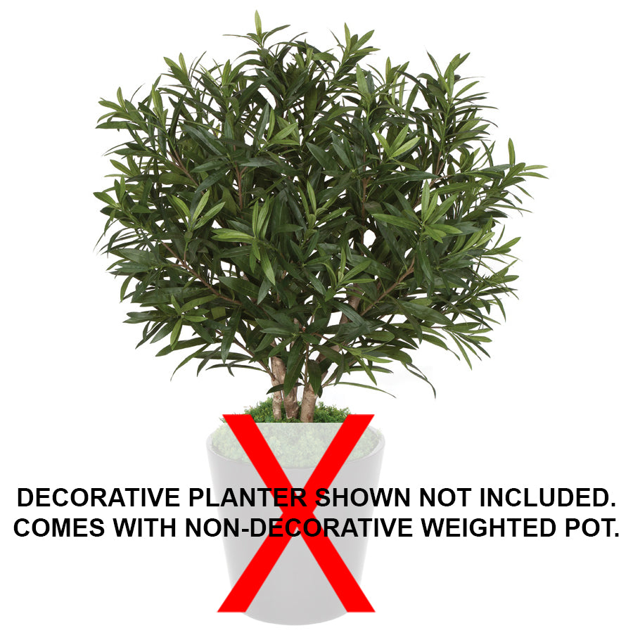 3' IFR Oleander Artificial Tree w/Pot -Green | More Tree Varieties ...